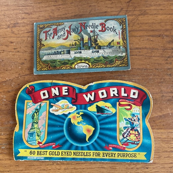 Art | Vintage The Army And Navy Needle Book German Made One World ...